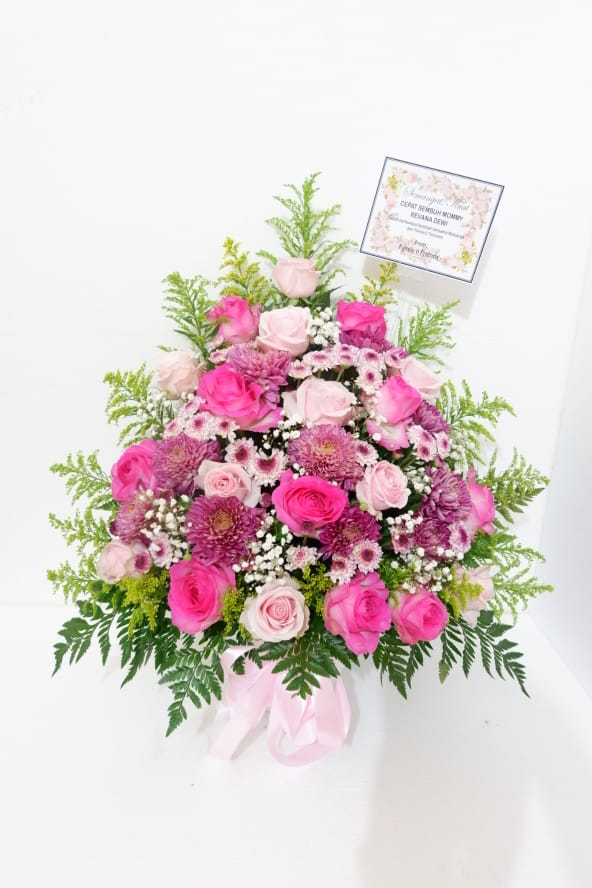 Bunga Meja Mawar Untuk Jenguk Orang Sakit- Naqie Florist