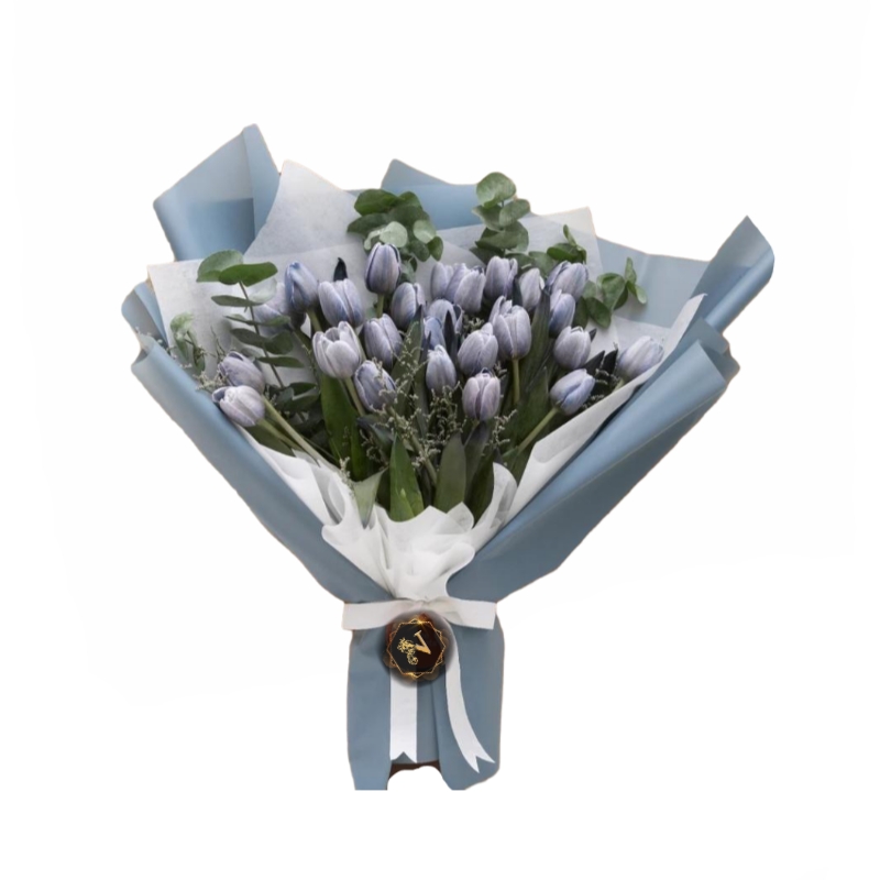 Bunga tulip buket 20 tangkai- Naqie Florist
