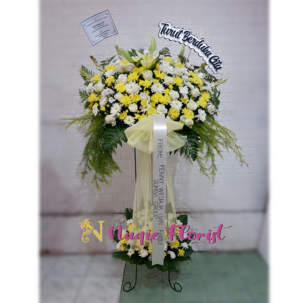 Standing Flower Yellow Duka- Naqie Florist